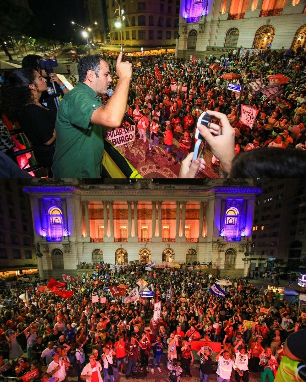 Ato em apoio a Glauber Braga no RJ demonstra força contra perseguição ...